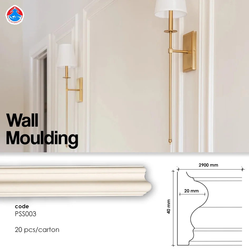 Wall Moulding PVC PSS003 | Produknya Orang Indonesia