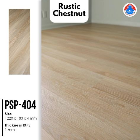 Lantai SPC PSP404 Rustic Chestnut | Produknya Orang Indonesia