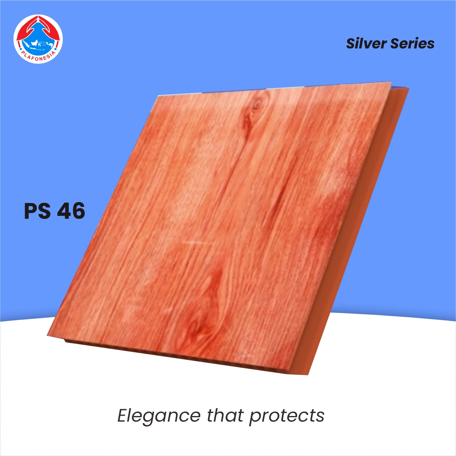Plafon PVC Plafonesia PS46 4m x 20cm x 7mm - Produknya Orang Indonesia